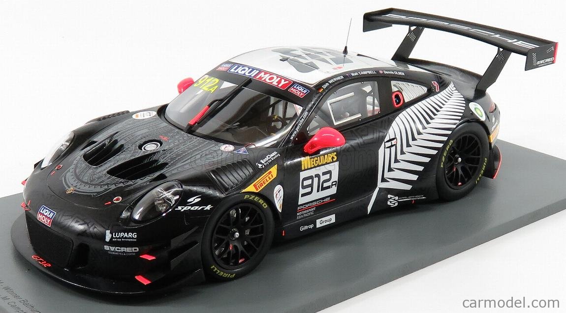 SPARK-MODEL 18AS008 Scale 1/18 | PORSCHE 911 991-2 GT3R TEAM EBM N 912 ...