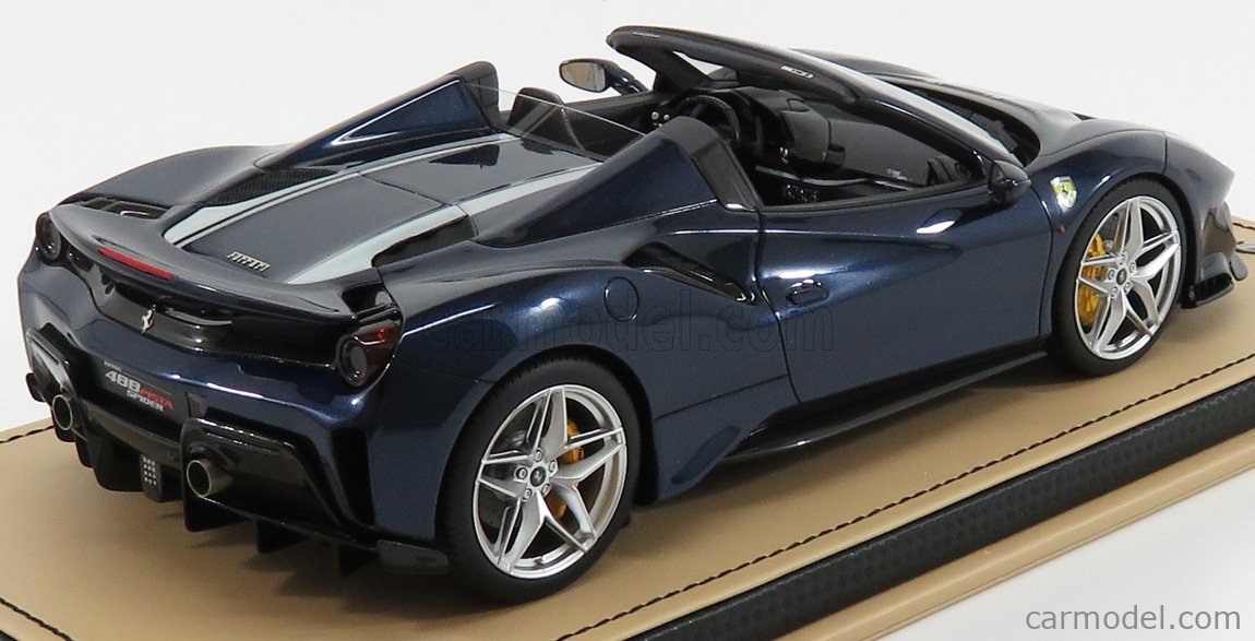MR-MODELS FE026C Echelle 1/18 | FERRARI 488 PISTA SPIDER 2018 BLU NART ...