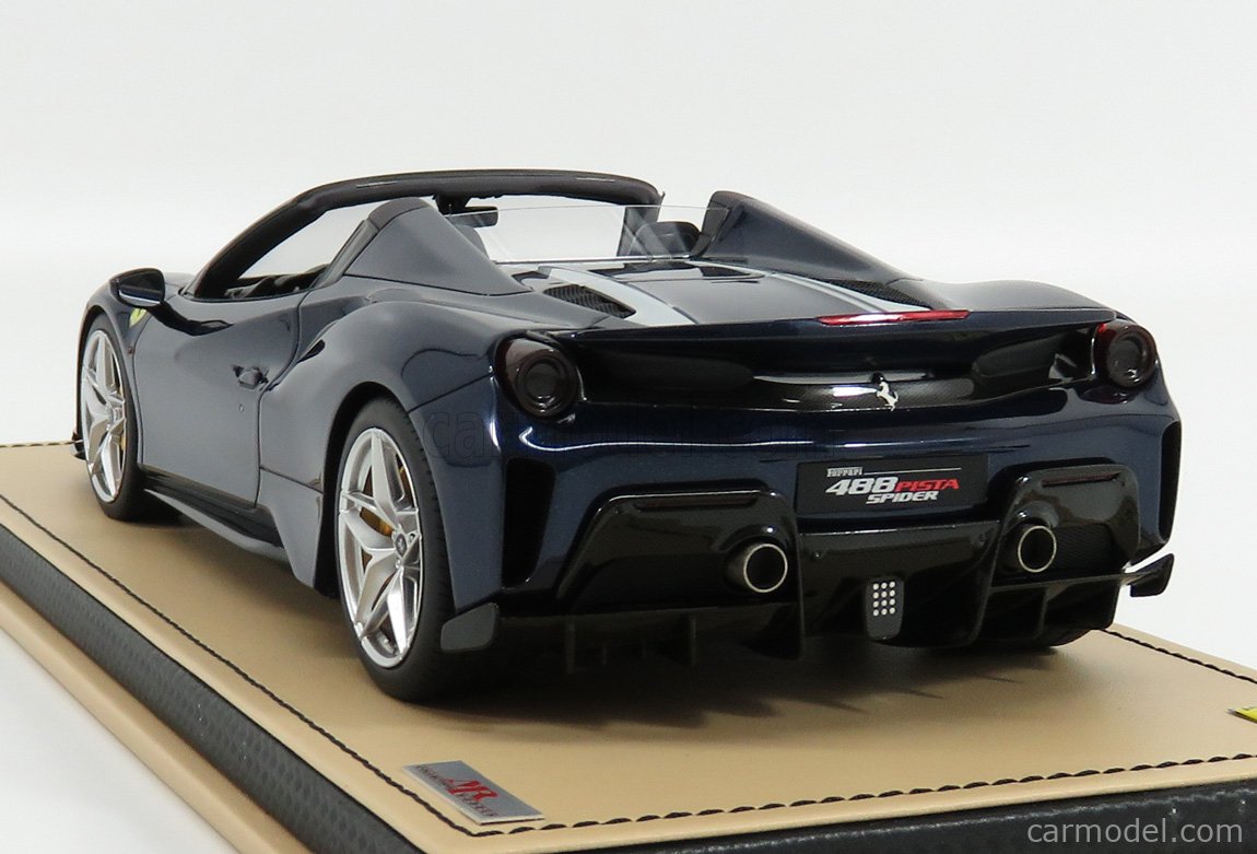 MR-MODELS FE026C Scale 1/18 | FERRARI 488 PISTA SPIDER 2018 BLU NART ...