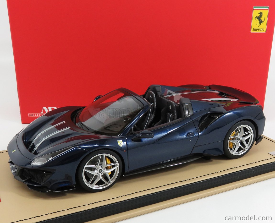 MR-MODELS FE026C Escala 1/18 | FERRARI 488 PISTA SPIDER 2018 BLU NART ...