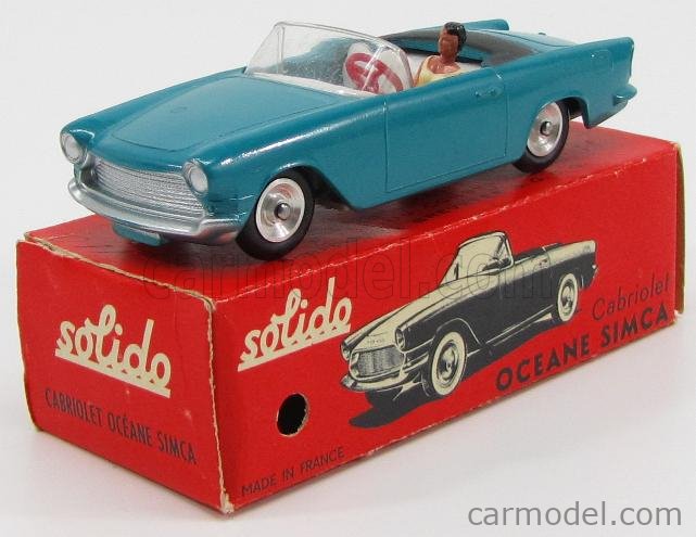 SOLIDO 110 Scale 1/43 | SIMCA OCEANE SPIDER WITH GIRL GREEN