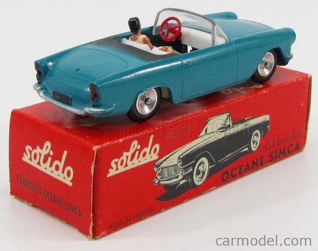 SOLIDO 110 Scale 1/43 | SIMCA OCEANE SPIDER WITH GIRL GREEN