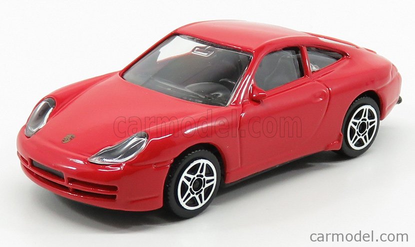 BURAGO 18-30084R Scale 1/43 | PORSCHE 911 996 CARRERA 4 COUPE 1998 RED