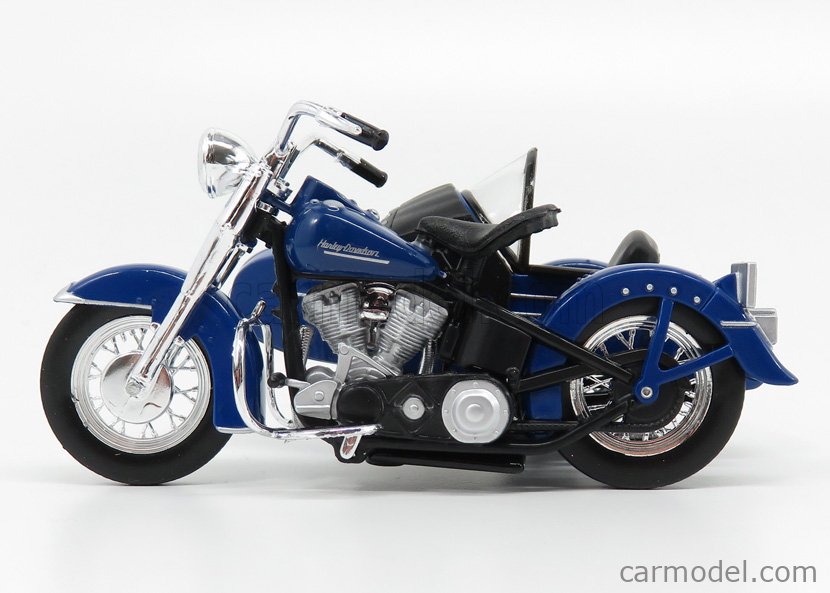 MAISTO 03175 Scale 1/18 | HARLEY DAVIDSON FL HYDRA GLIDE SIDECAR 1953 BLUE