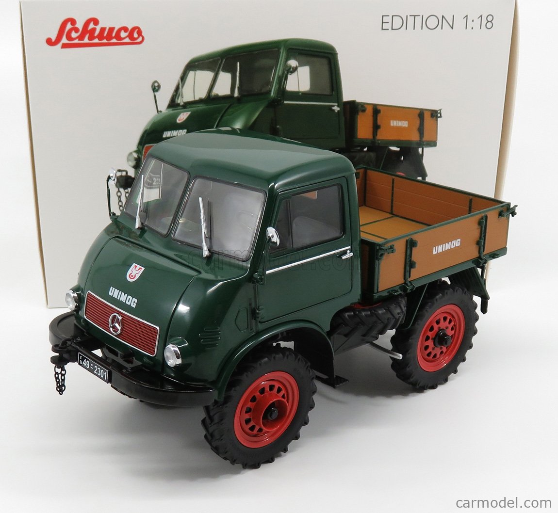 SCHUCO 450016700 Scale 1/18 | MERCEDES BENZ UNIMOG 401 PICK-UP 1953 ...