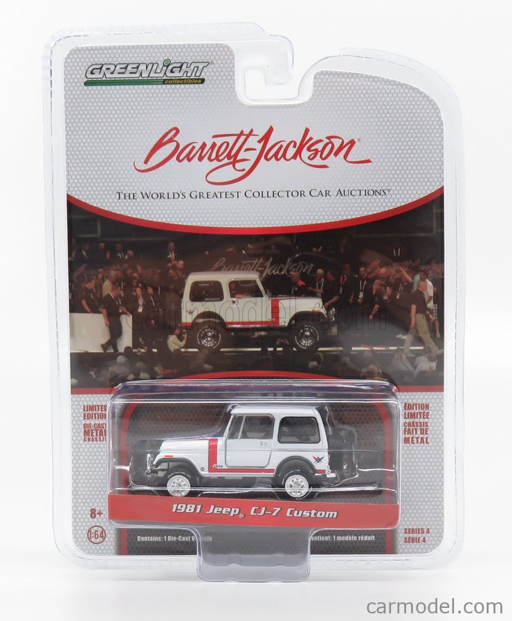 GREENLIGHT 37180E Scale 1/64 | JEEP CJ-7 CUSTOM 1981 WHITE