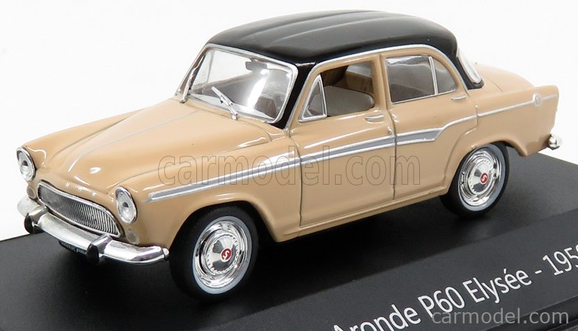 EDICOLA 2573001 Scale 1/43 | SIMCA ARONDE P60 ELYSEE 1959 CREAM BLACK
