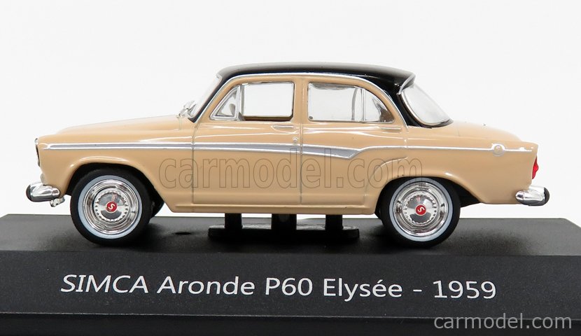 EDICOLA 2573001 Scale 1/43 | SIMCA ARONDE P60 ELYSEE 1959 CREAM BLACK