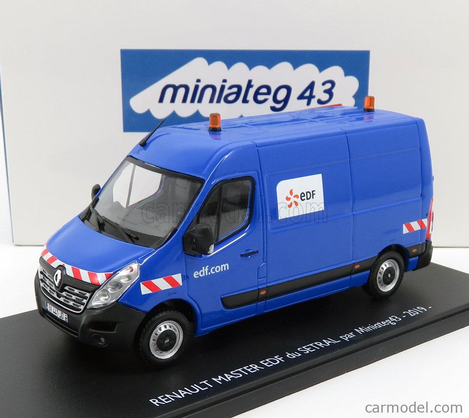 ELIGOR 116510 Scale 1/43 | RENAULT MASTER VAN EDF DU SETRAL 2019 BLUE