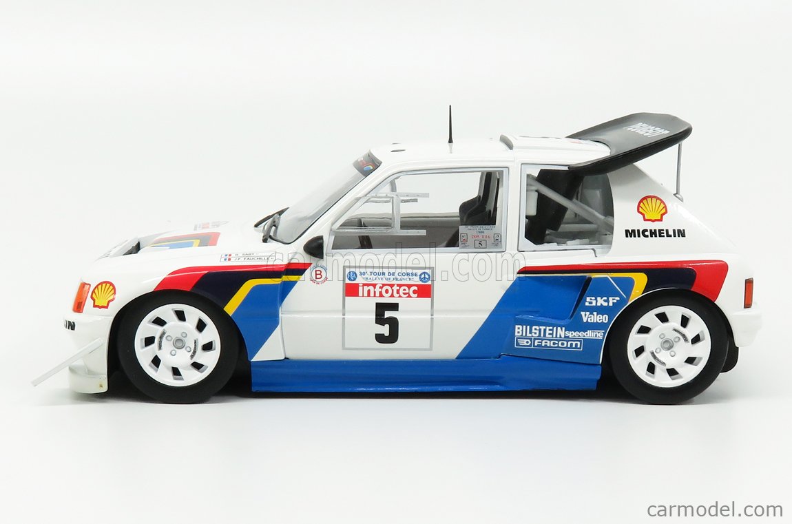 EDICOLA LEPLGRVODERAL011 Scale 1/18 | PEUGEOT 205 T16 EVO2 N 5 WINNER RALLY TOUR DE CORSE 1986 B ...