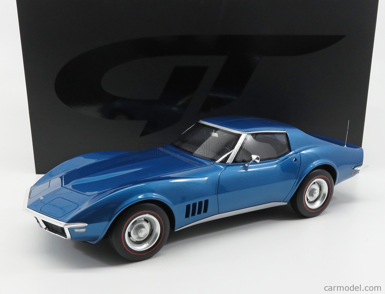 GT-SPIRIT GT255 Scale 1/12 | CHEVROLET CORVETTE C3 1968 BLUE MET