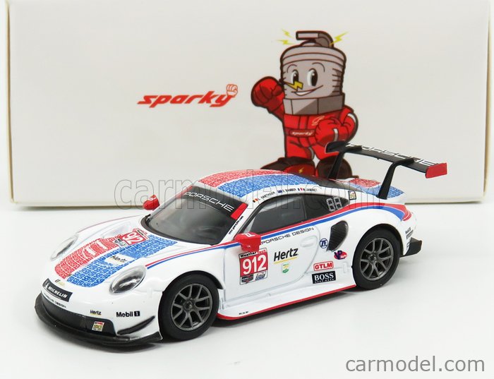 SPARK-MODEL Y136 Scale 1/64 | PORSCHE 911 991 RSR TEAM PORSCHE GT N 912 ...