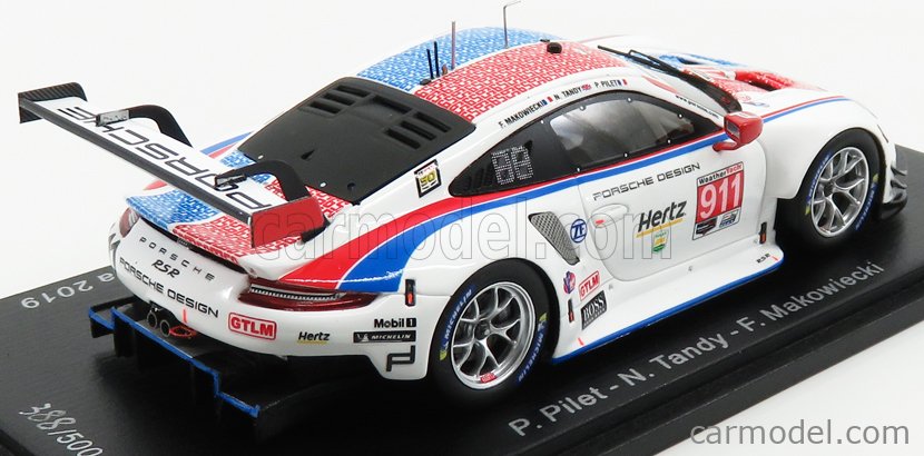 SPARK-MODEL US073 Echelle 1/43 | PORSCHE 911 991 RSR TEAM PORSCHE GT N 911 24h DAYTONA 2019 P ...