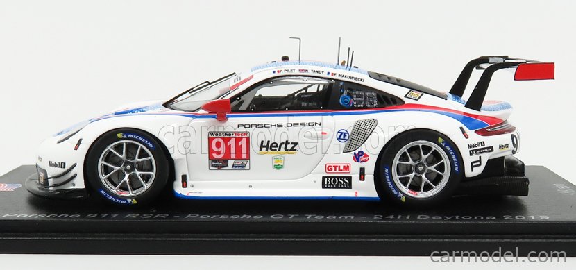SPARK-MODEL US073 Echelle 1/43 | PORSCHE 911 991 RSR TEAM PORSCHE GT N 911 24h DAYTONA 2019 P ...