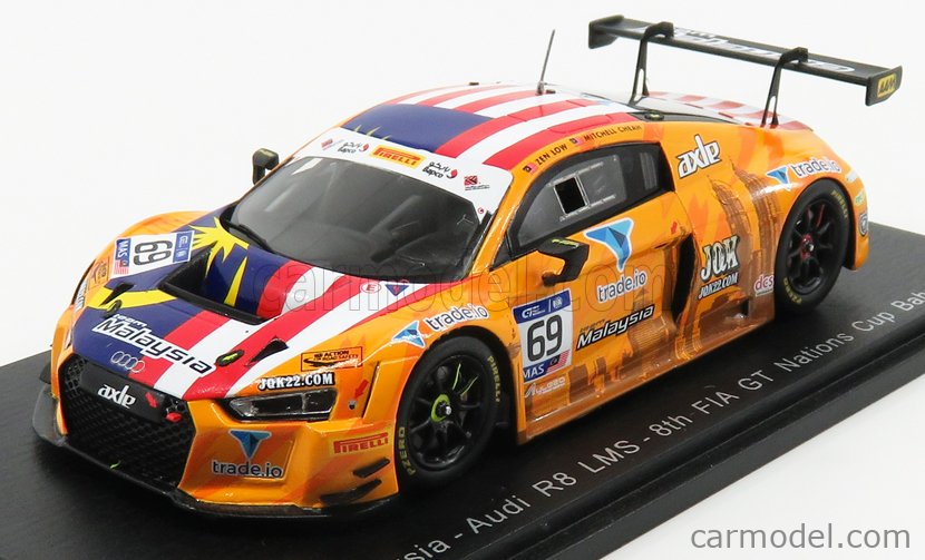 SPARK-MODEL S6304 Scale 1/43 | AUDI R8 LMS TEAM AXLE MOTORSPORT N 69 ...