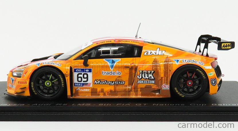 SPARK-MODEL S6304 Scale 1/43 | AUDI R8 LMS TEAM AXLE MOTORSPORT N 69 ...