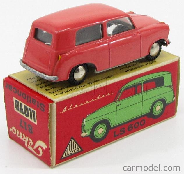 TEKNO 817 Scale 1/43 | LLOYD LS 600 STATION CAR PINK