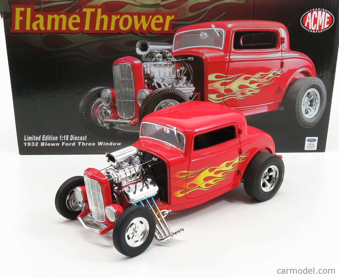 ACME-MODELS A1805016 Scale 1/18 | FORD USA 3-WINDOW BLOWN 32 CUSTOM ...