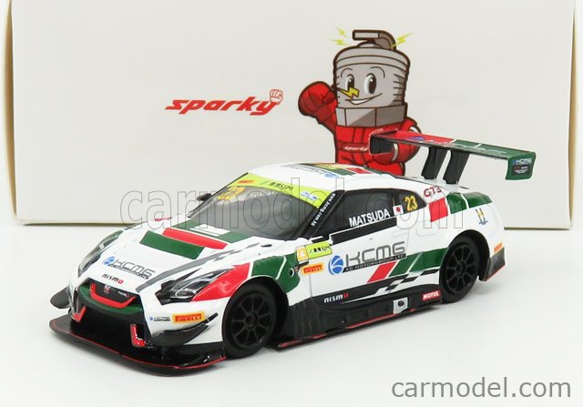 SPARK-MODEL Y131 Scale 1/64 | NISSAN GT-R GT3 NISMO TEAM KCMG N 23 FIA ...