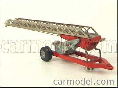 TEKNO / Scale 1/43 | TRAILER TRAILER WITH LADDER FIRE ENGINE RED