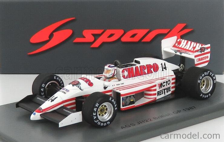 SPARK-MODEL S7235 Scala 1/43 | AGS F1 JH22 N 14 ENGLISH GP 1987 P.FABRE ...