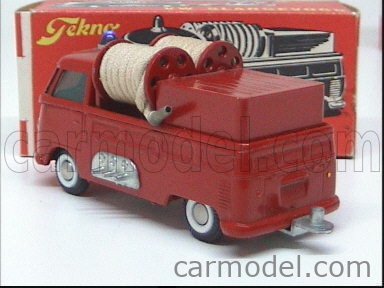 TEKNO 408-1 Escala 1/43 | VOLKSWAGEN SLANGEVOGN FIRE ENGINE RED