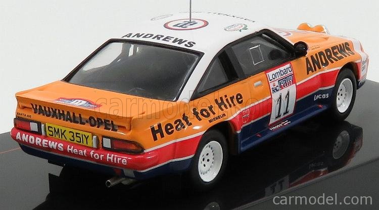 IXO-MODELS RAC250 Scale 1/43 | OPEL MANTA 400 RHD N 11 RALLY RAC ...