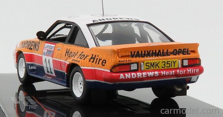 IXO-MODELS RAC250 Scale 1/43 | OPEL MANTA 400 RHD N 11 RALLY RAC ...