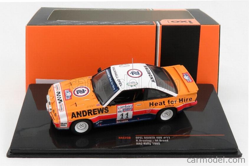 IXO-MODELS RAC250 Scale 1/43 | OPEL MANTA 400 RHD N 11 RALLY RAC ...