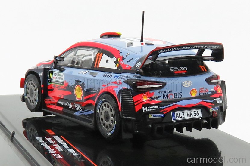 IXO-MODELS RAM721 Masstab: 1/43 | HYUNDAI i20 WRC COUPE N 11 WINNER RALLY ARGENTINA 2019 T ...