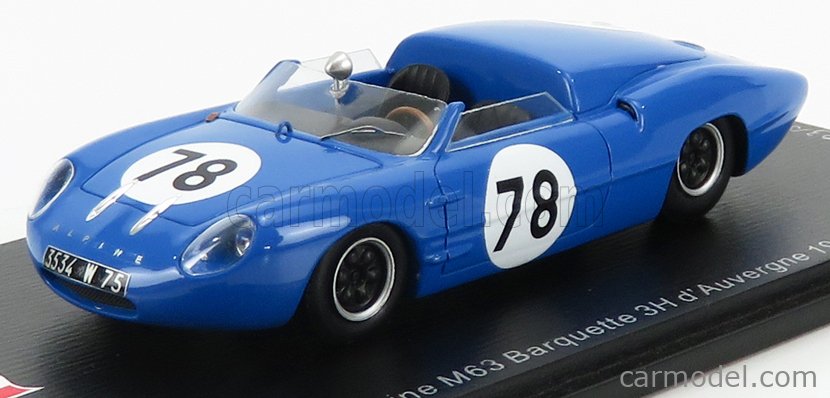 SPARK-MODEL SF153 Escala 1/43 | RENAULT ALPINE M63 BARQUETTE N 78 3h D ...