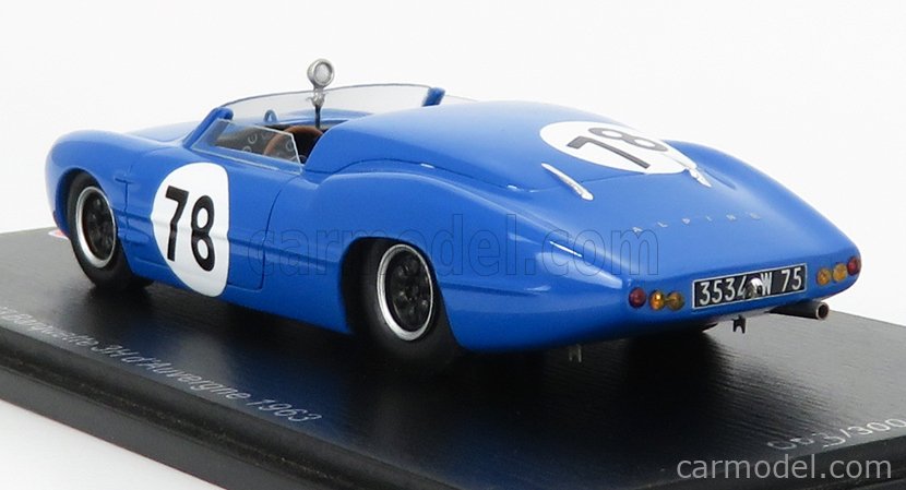 SPARK-MODEL SF153 Echelle 1/43 | RENAULT ALPINE M63 BARQUETTE N 78 3h D ...