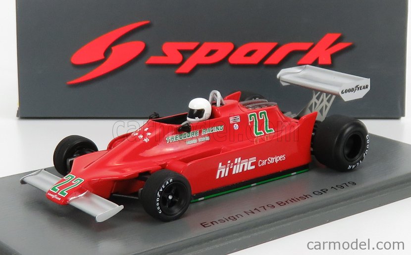 SPARK-MODEL S3959 Scale 1/43 | ENSIGN F1 N179 N 22 BRITISH GP 1979 P ...