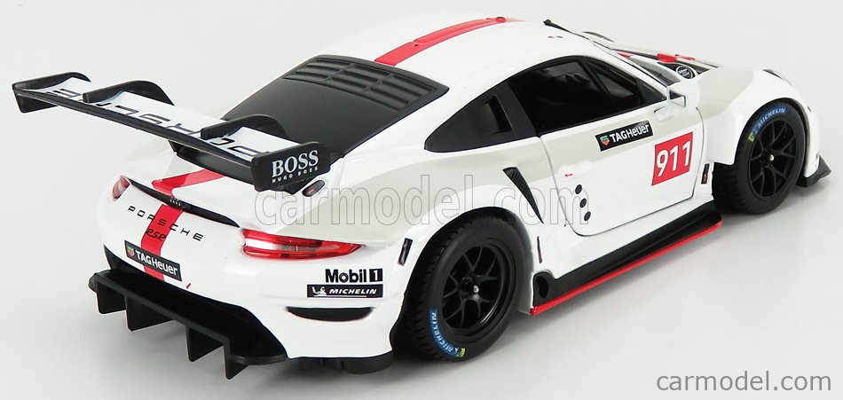 BURAGO 18-28013 Scale 1/24 | PORSCHE 911 991 RSR N 911 COUPE 2019 WHITE