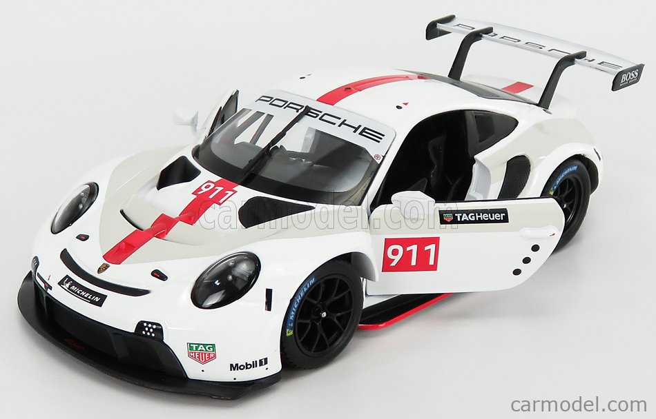 BURAGO 18-28013 Scale 1/24 | PORSCHE 911 991 RSR N 911 COUPE 2019 WHITE