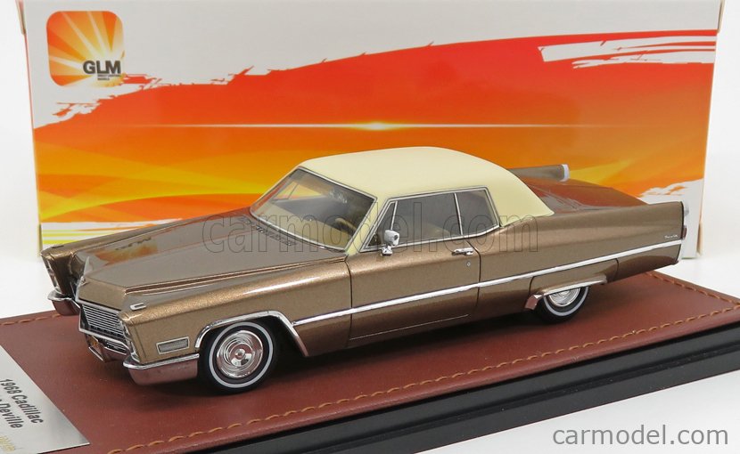 GLM-MODELS GLM123302 Scala 1/43 | CADILLAC COUPE DEVILLE 1968 BROWN POLY