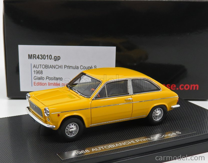 SILAS MR43010GP Scale 1/43 | AUTOBIANCHI PRIMULA S COUPE 1968 GIALLO ...