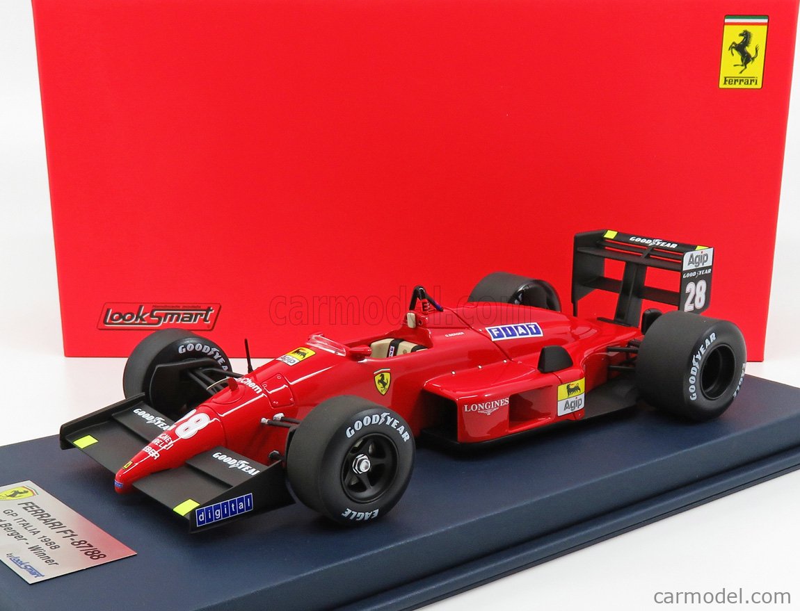 LOOKSMART LSF1H09B Scale 1/18 | FERRARI F1 87/88 N 28 WINNER MONZA ...