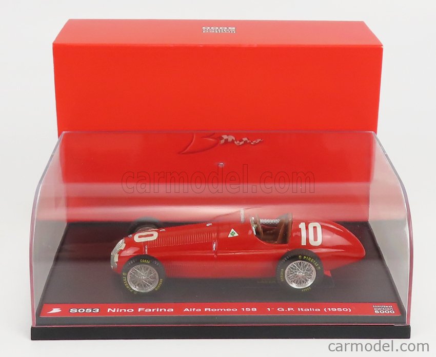 BRUMM PROM S053 Scale 1/43 | ALFA ROMEO F1 158 N 10 WORLD CHAMPION ...