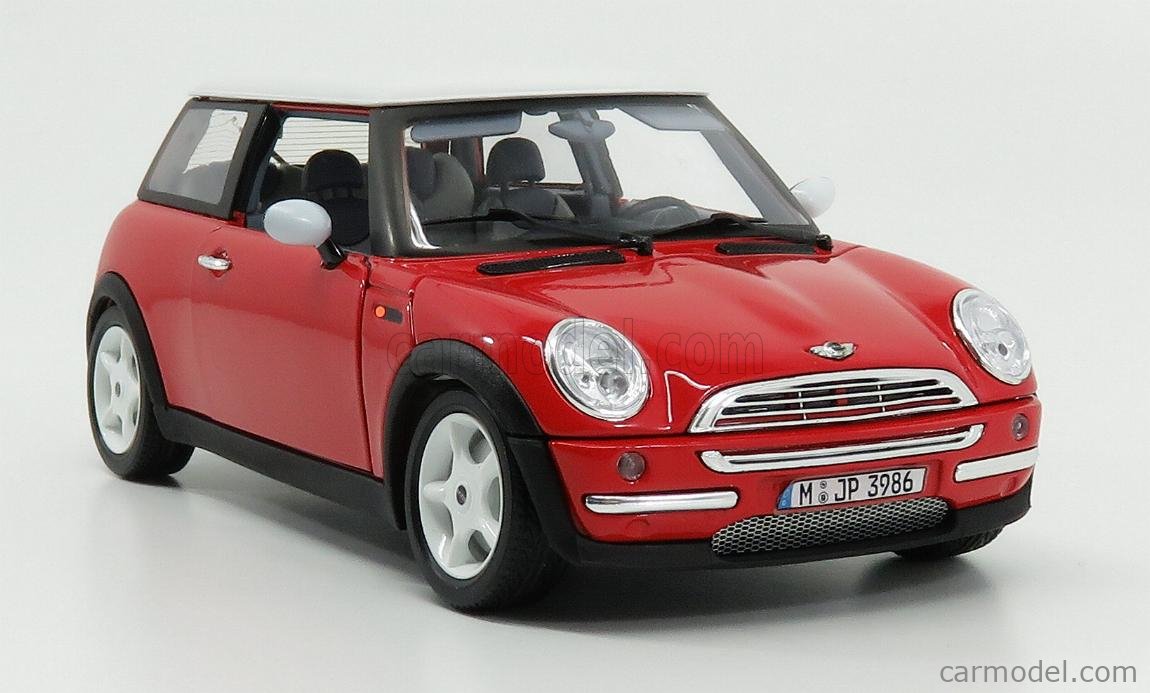 BURAGO 33792 Scale 1/18 | MINI COOPER 2000 RED WHITE