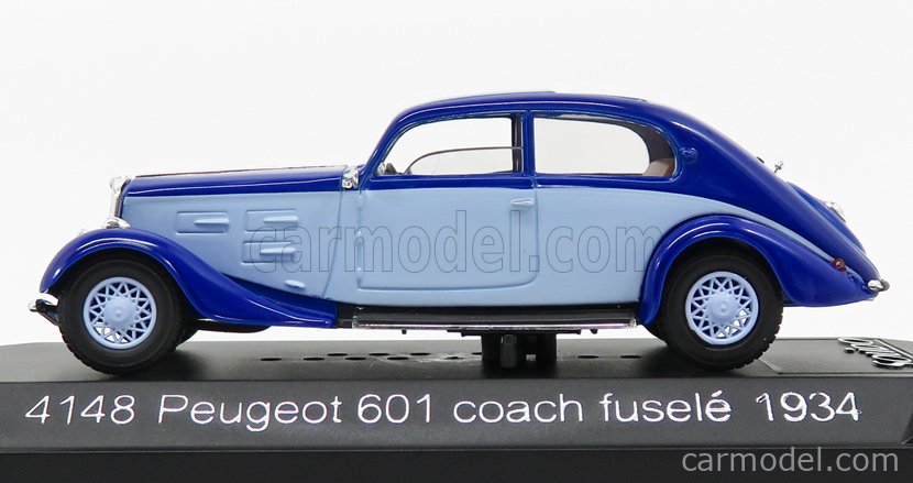 SOLIDO 4148 Scale 1/43 | PEUGEOT 601 COACH FUSELE 1934 2 TONE BLUE