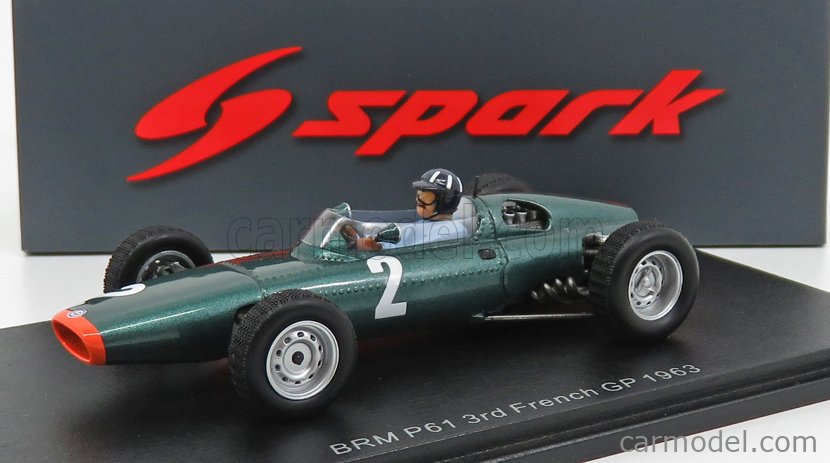 SPARK-MODEL S5279 Масштаб 1/43 | BRM F1 P61 N 2 3rd FRANCE GP 1963 G ...