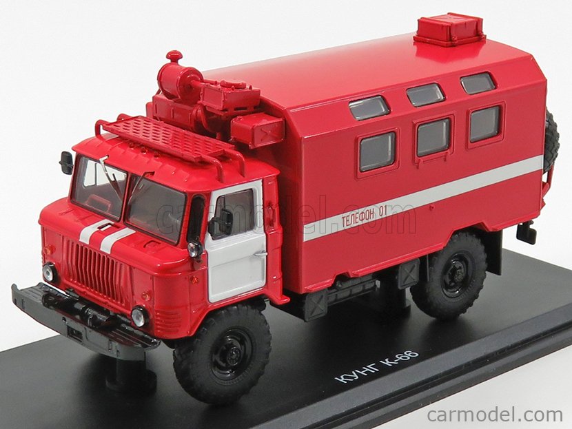 START SCALE MODELS SSM1191 Scale 1/43 | GAZ 66 TRUCK FIRE ENGINE 1974 ...