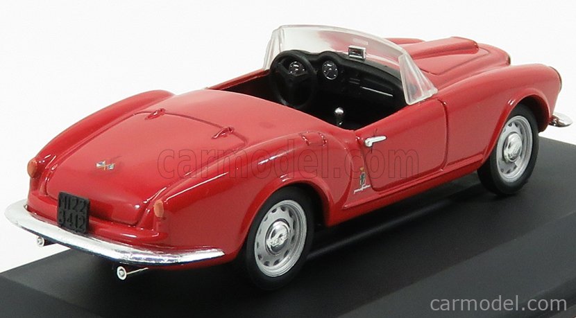 BRUMM R131 Scale 1/43 | LANCIA AURELIA B24 SPIDER OPEN 1955 - CON VETRINA - WITH SHOWCASE RED