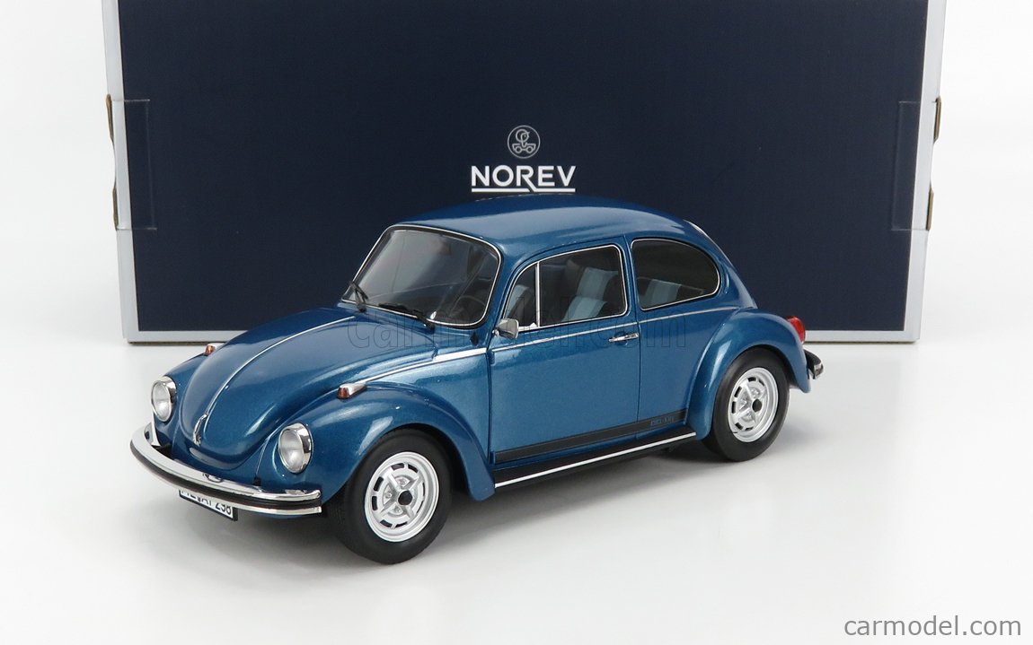 NOREV 188525 Scala 1/18 | VOLKSWAGEN BEETLE 1303 CITY 1973 BLUE MET