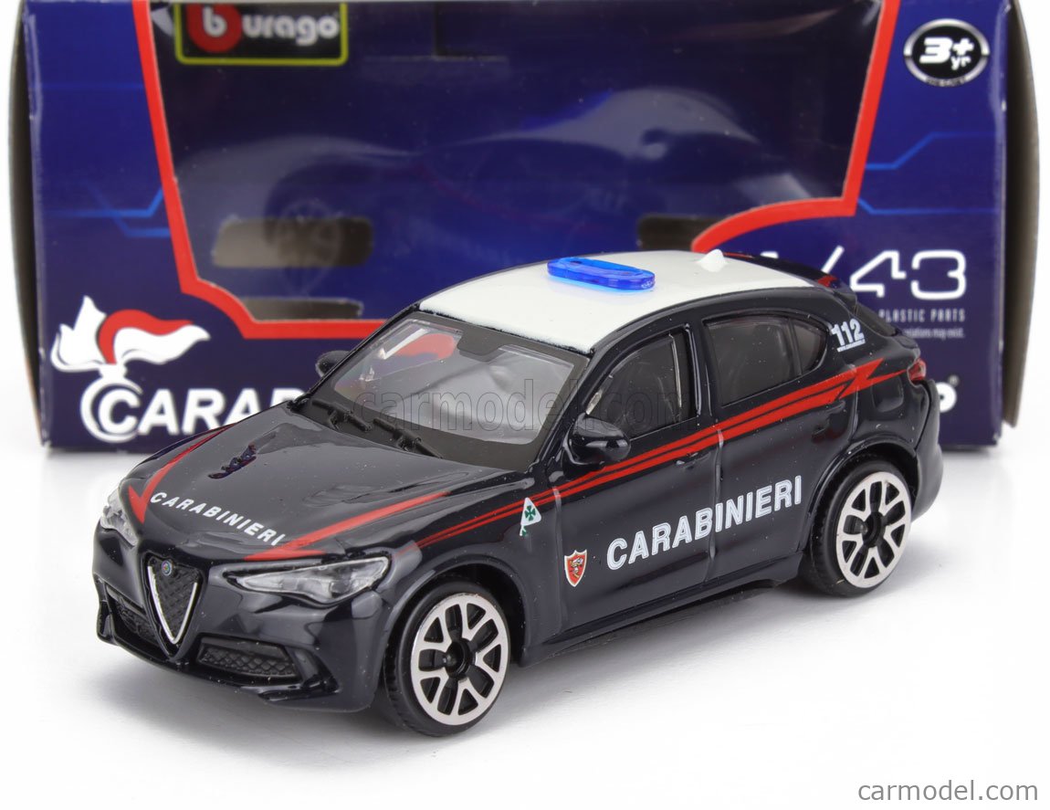 BURAGO 18-30426-30310-CAR Scala 1/43 | ALFA ROMEO STELVIO CARABINIERI ...