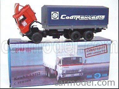 USSR 1005 Scale 1/43 | KAMAZ 53212 TRUCK SOVTRANSAUTO RED GREY BLUE