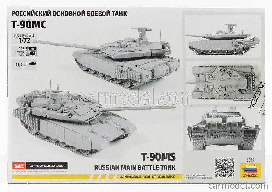 ZVEZDA 5065 Scale 1/72 | TANK T90MS RUSSIAN MAIN BATTLE TANK