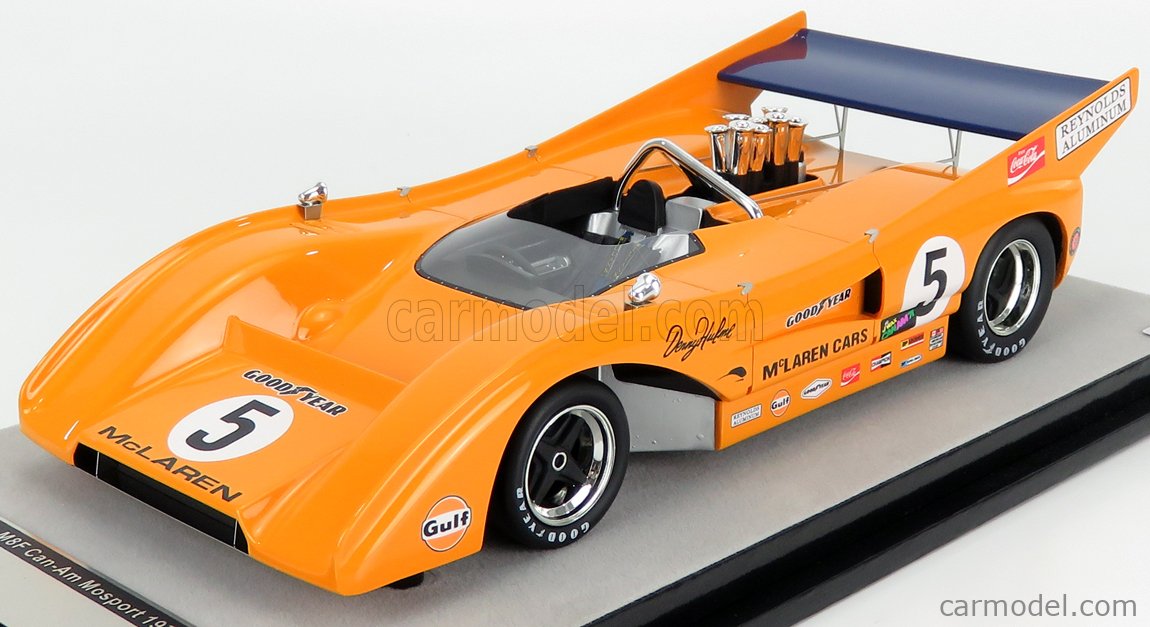 TECNOMODEL TM18-156A Scale 1/18 | McLAREN M8F N 5 CAN-AM MOSPORT PARK 1971 DENNY HULME YELLOW