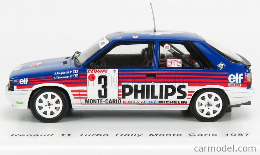 SPARK-MODEL S5567 Scale 1/43 | RENAULT R11 TURBO N 3 RALLY MONTECARLO ...